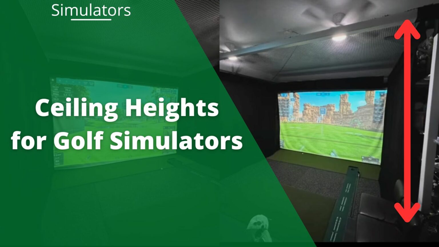 Optimal Ceiling Height for Golf Simulators: Quick Guide